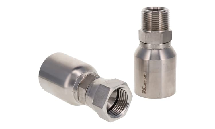 Braided Hoses - Stainless | Stainless Steel Crimp Hose Fittings | Titan ...