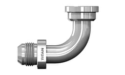 90° Elbow 1" Male JIC (1 5/16"-12 thread) x 1" Code 61 Flange hydraulic hose fittings | NB6890 ...